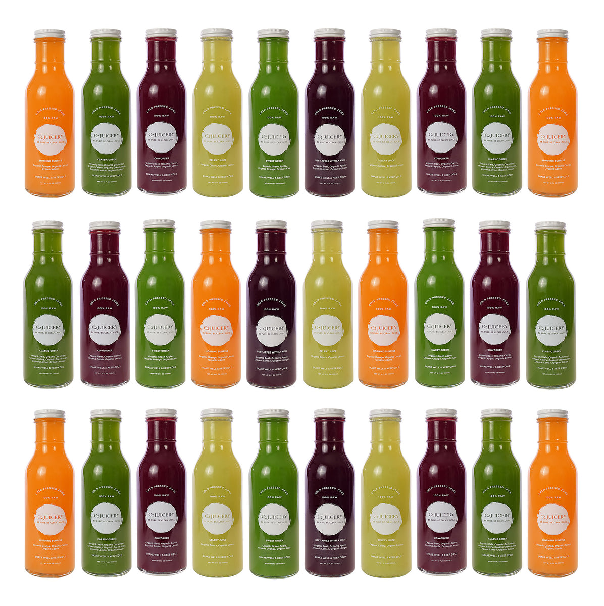 30 Juices Per Month Member – C2 Juicery